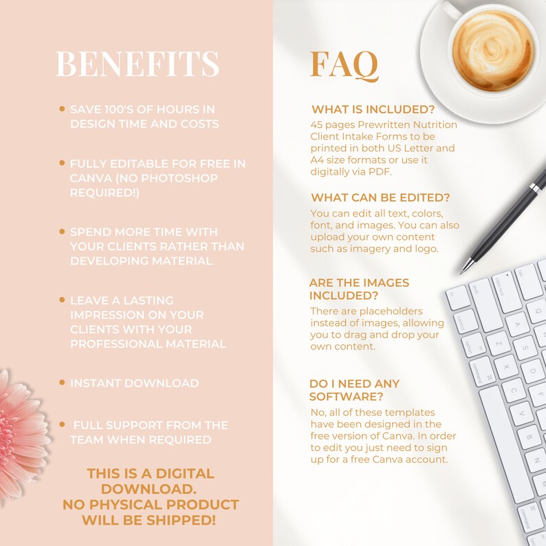 Nutrition Client Intake Form Bundle Nutrition Coaching Template ...