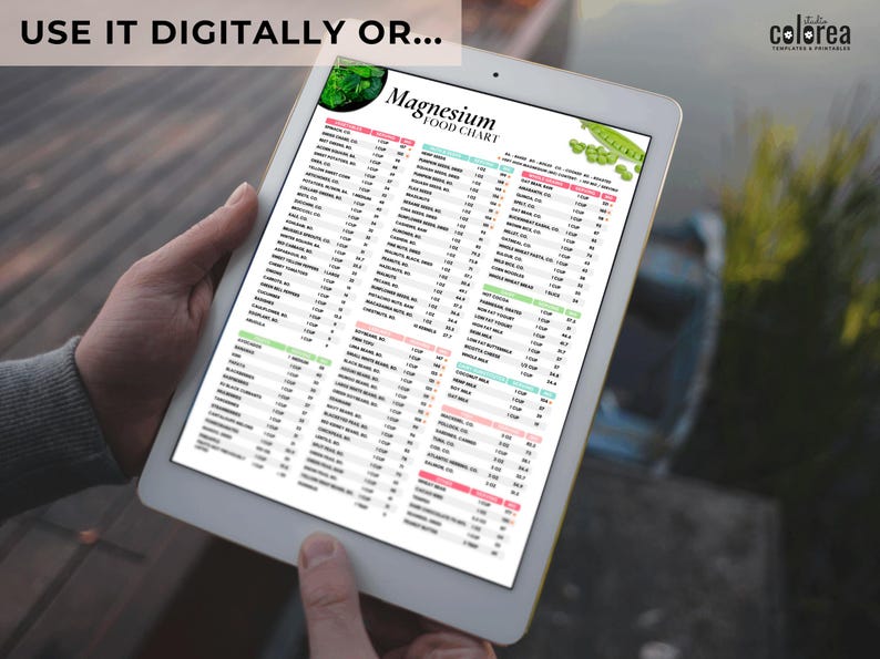 High Magnesium Food List | Magnesium Food Chart | Magnesium Food Guide ...