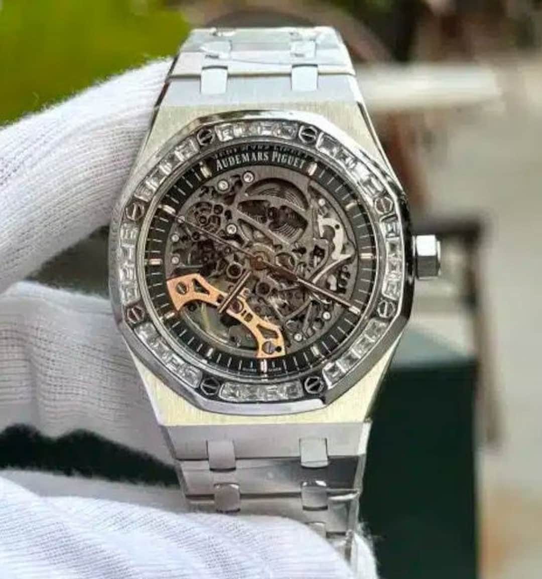 Audemars Piguet Royal Oak Skeleton Diamond 41mm Dial Come With Box Tag ...