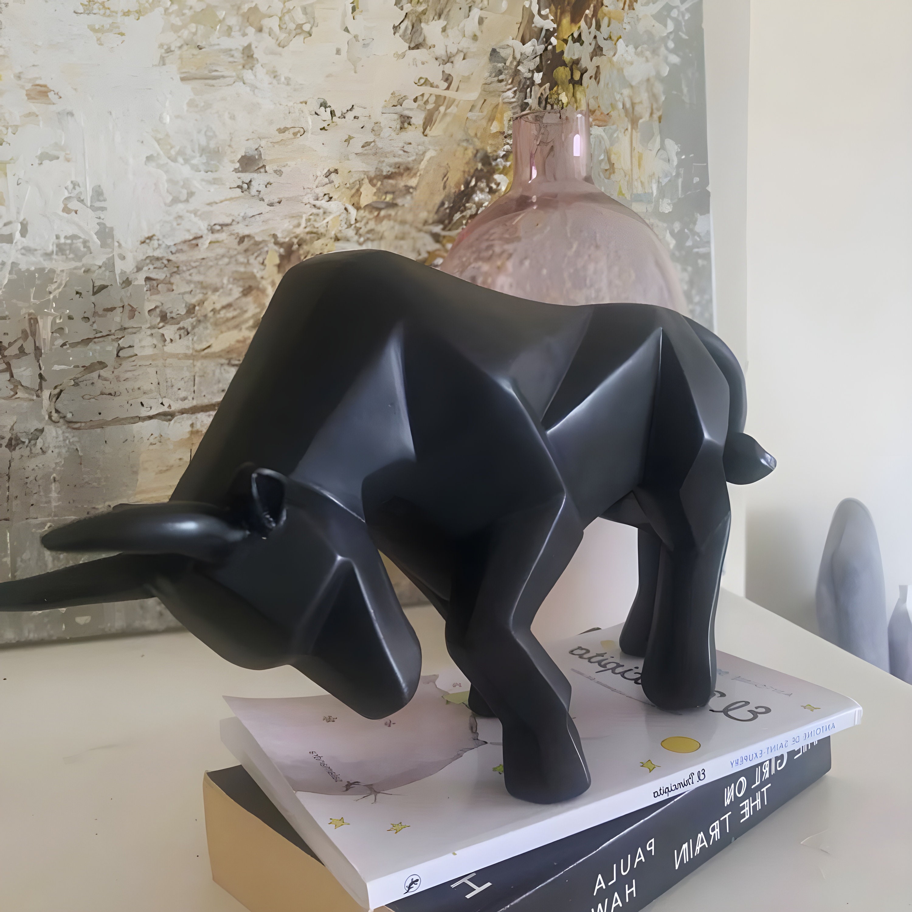 Giant Bull Statue Wall Street Bull Statue, Bison Sculpture, Animal ...