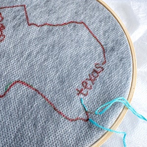 Texas PDF Embroidery BUNDLE | 6 Patterns | Beginner Hand Embroidery ...