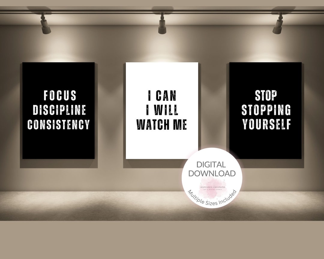 Focus Discipline Consistency | I Can I Will Watch Me | Stop Stopping ...