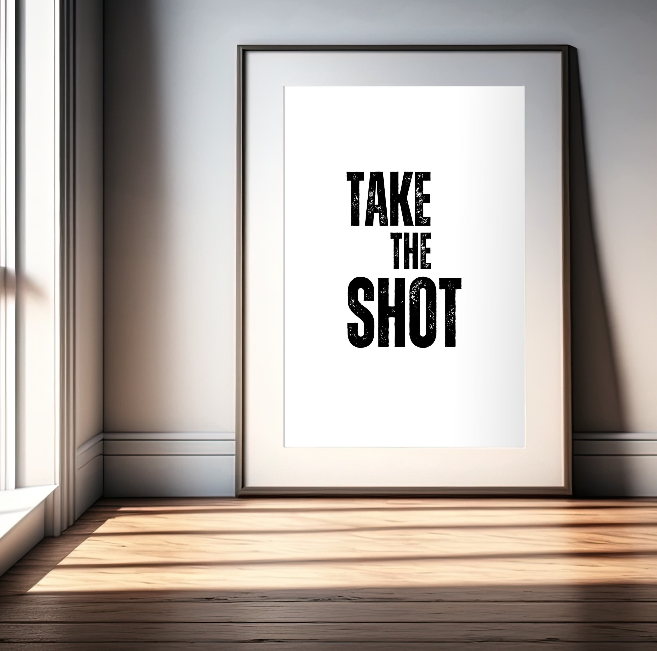 Basketball Quote | Take the Shot | Printable Wall Art | Sports Themed ...