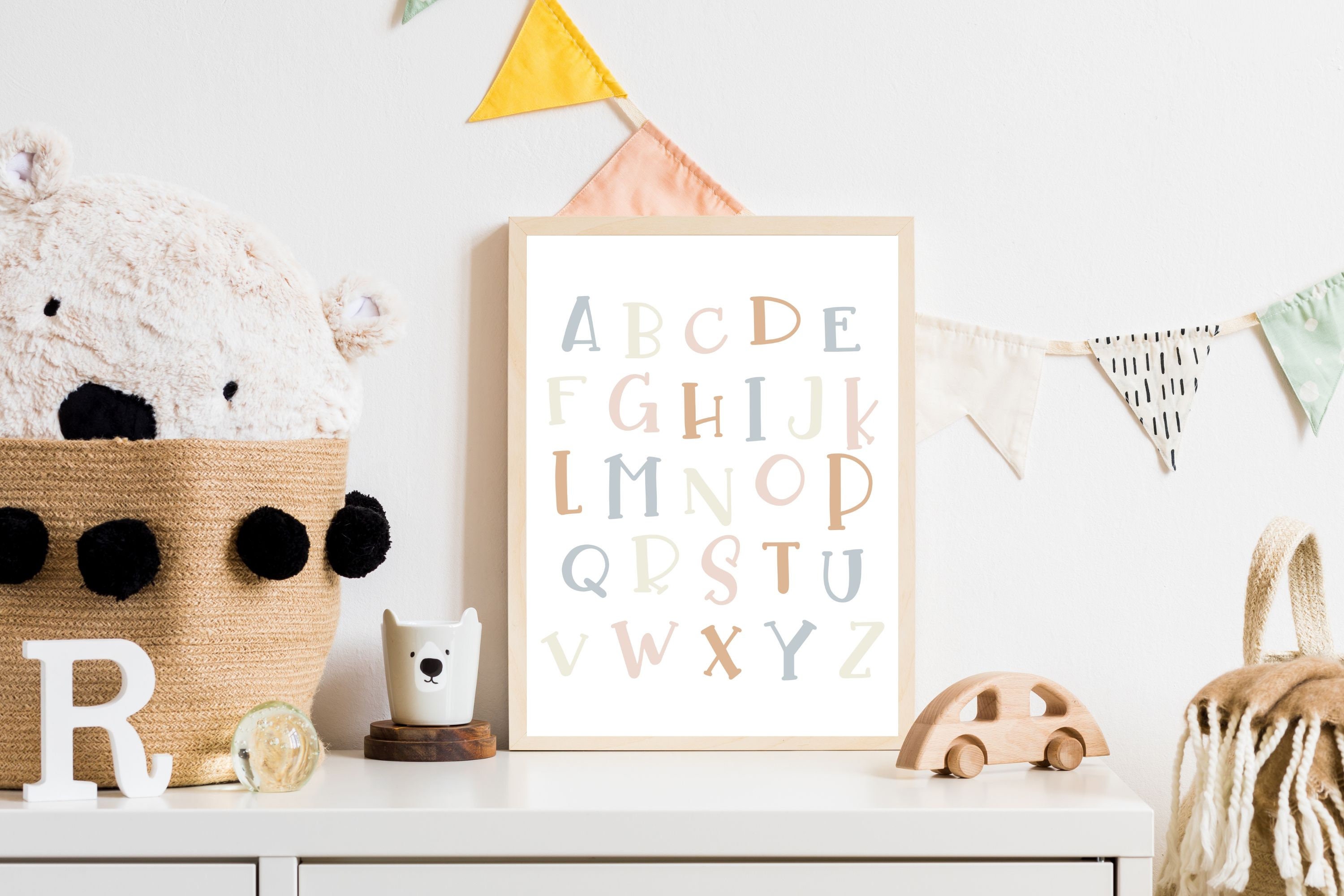 Let's Play Let's Read Soft Color Fun Letters Kids Poster Printable Wall ...