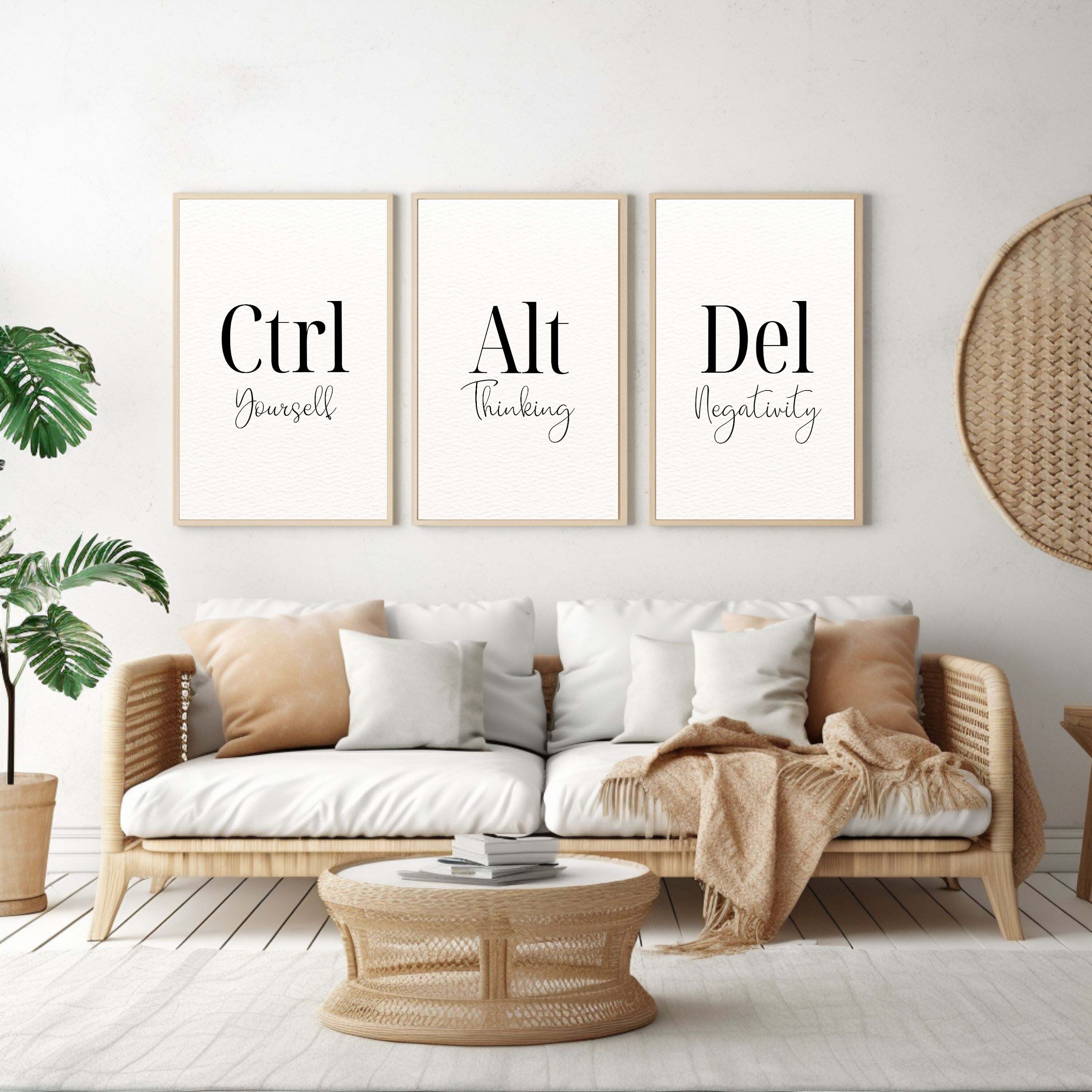 Ctrl, Alt, Del | Printable Wall Art | Motivational Decor for Office ...