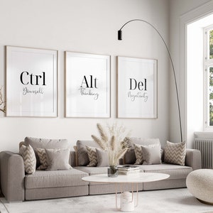 Ctrl Alt Del Printable Wall Art Motivational Decor for - Etsy