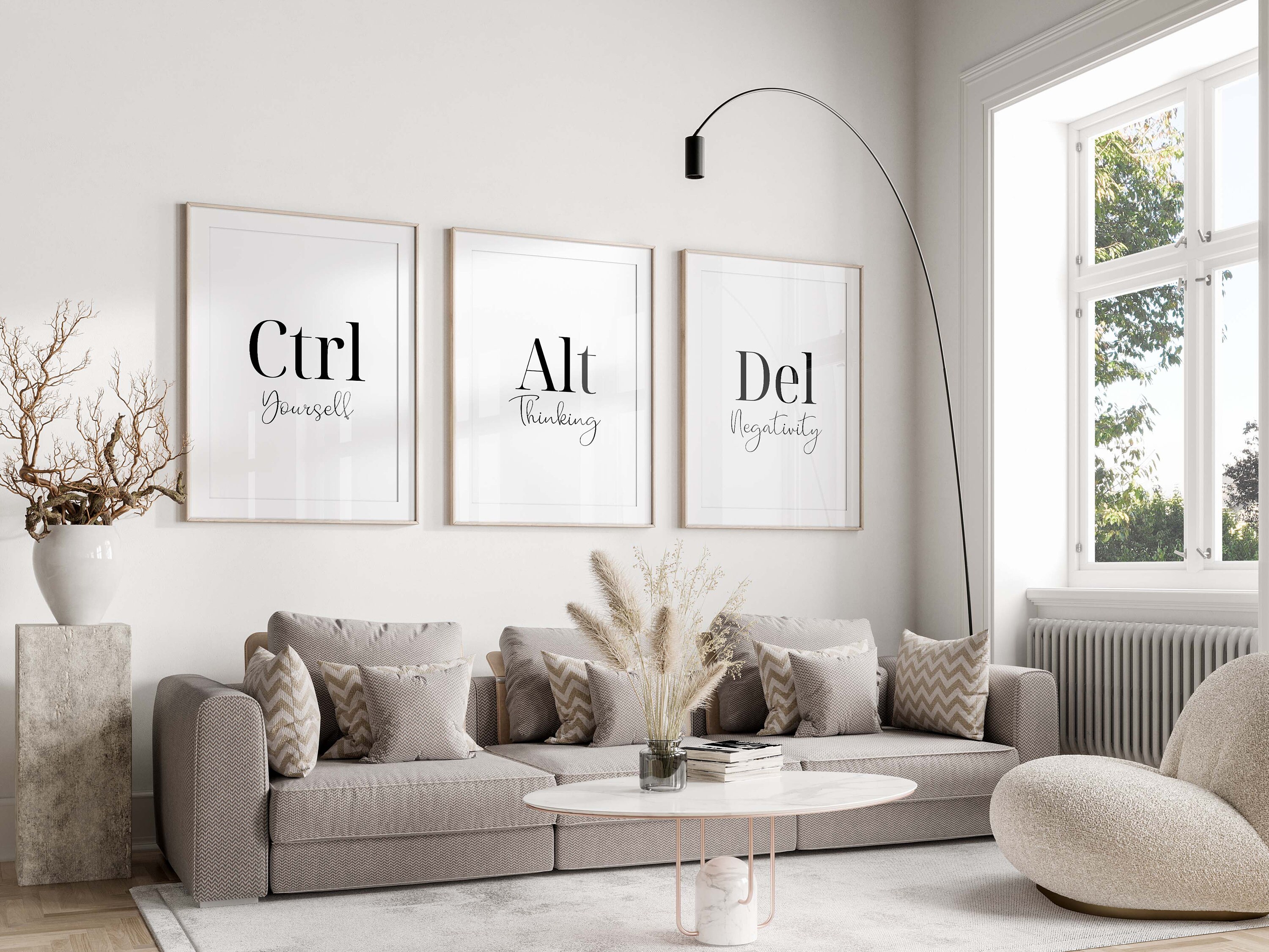 Ctrl Alt Del Printable Wall Art Motivational Decor for - Etsy