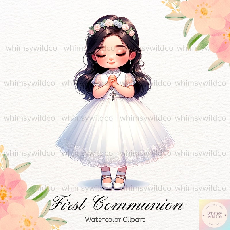 Confirmation Girl Clipart - Etsy