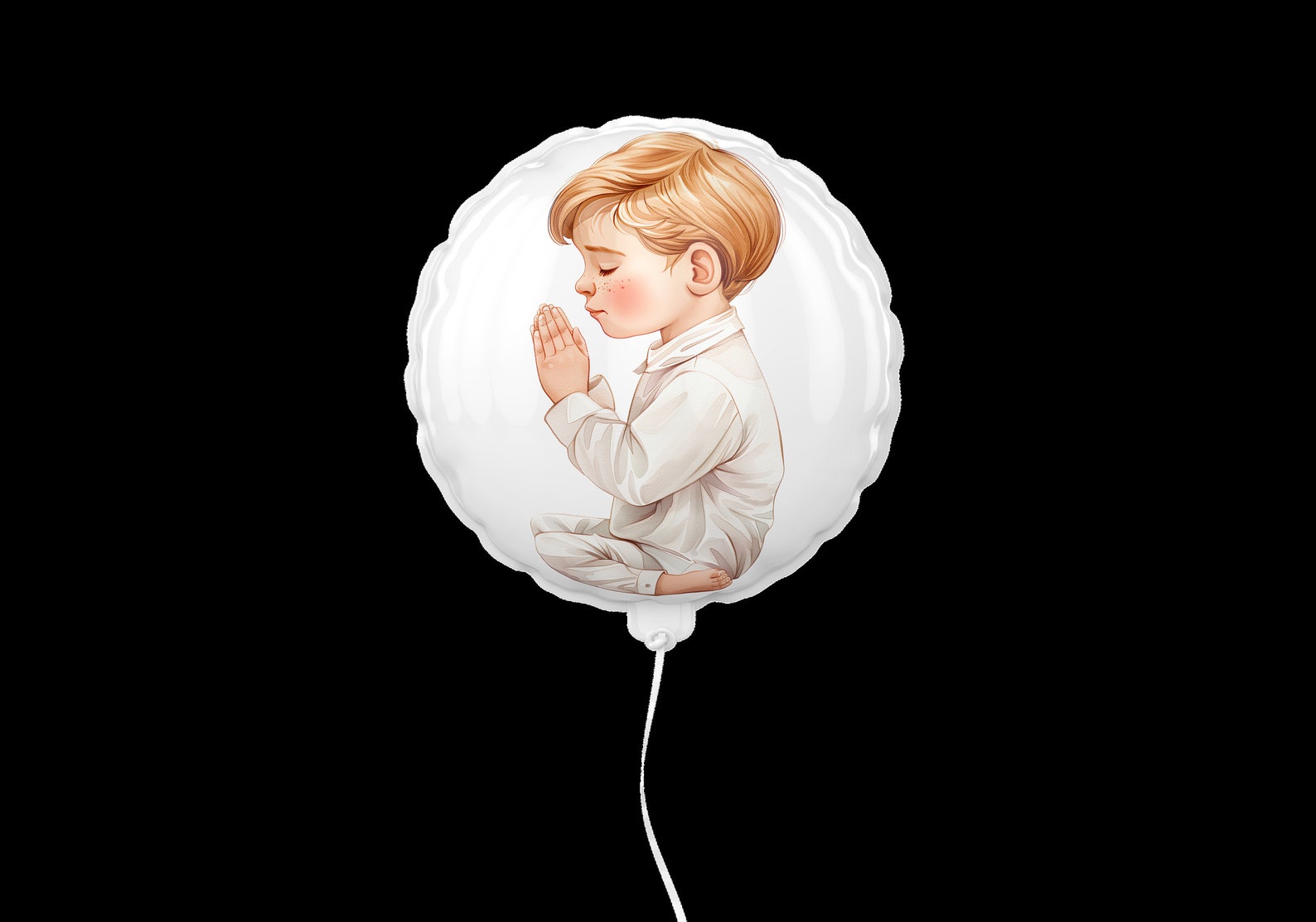 Elegant First Communion Boys Clipart: Praying Boy Illustrations for ...