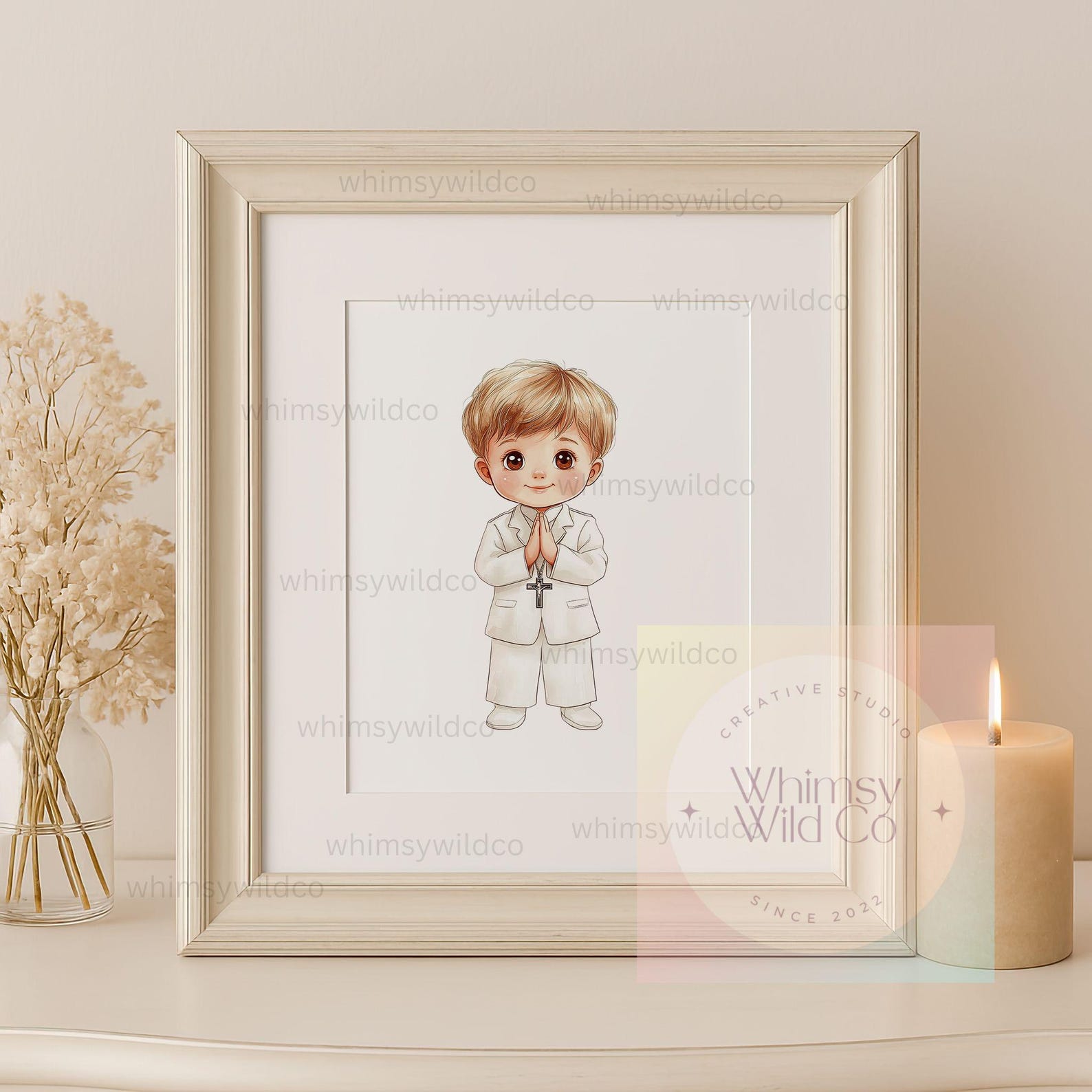 Niño Primera Comunión PNG Clipart Digital Acuarela, Paquete De Imágenes ...