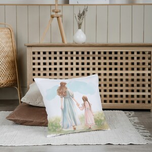 Watercolor Mother's Day Clipart Set - Mom With Children on a Walk ...