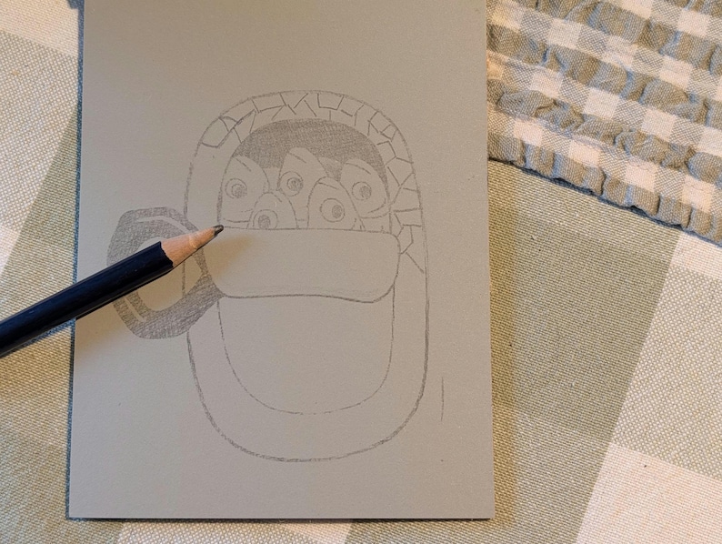 Lino Print of Sardines in a Tin. (unframed) - Etsy UK