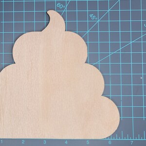 Lightweight WOOD Wreath Attachment Poop Emoji Cutout,laser Cut ...