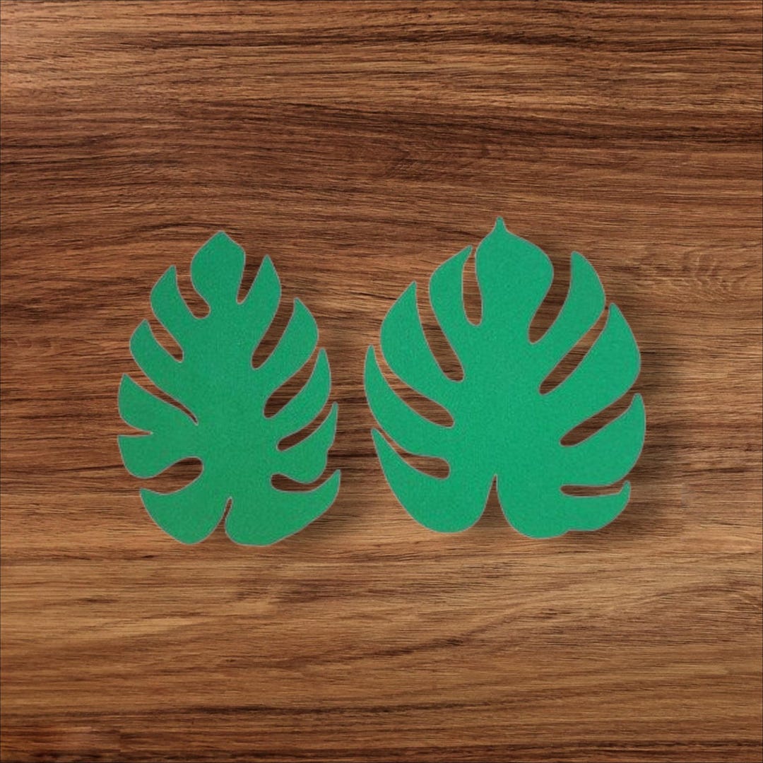 Glitter Tropical Leaf Appliqué: Laser Cut EVA Foam Wreath Attachment - Etsy