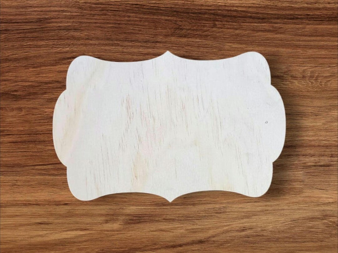Wood Wreath Attachment Scalloped Sign,laser Cut Craft Supply,diy ...
