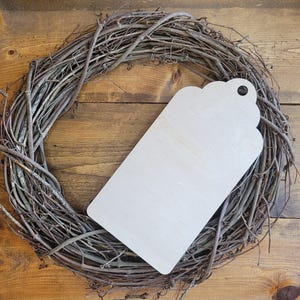 Wreath Attachment Gift Tag Silhouette,fun Laser Cut Wood Craft,present ...