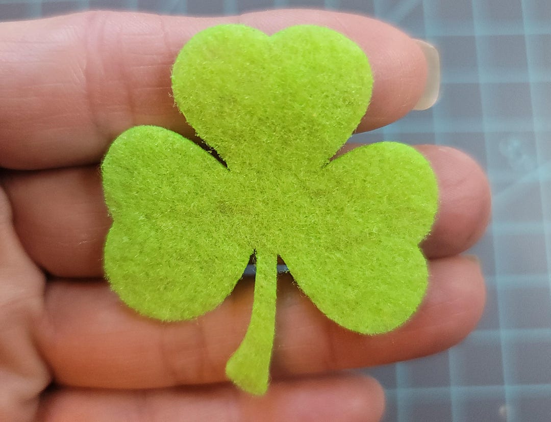 Felt Shamrock Wreath Attachments Embellishment,laser Cut 3-leaf Clover ...