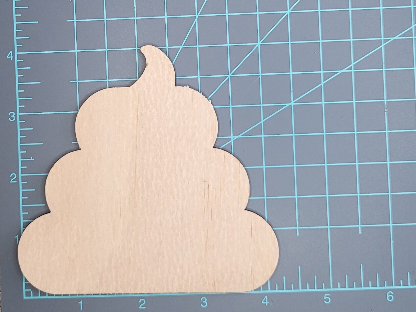 Wreath Attachment Poop Emoji Cutout,lasercut Wood Silhouette ...