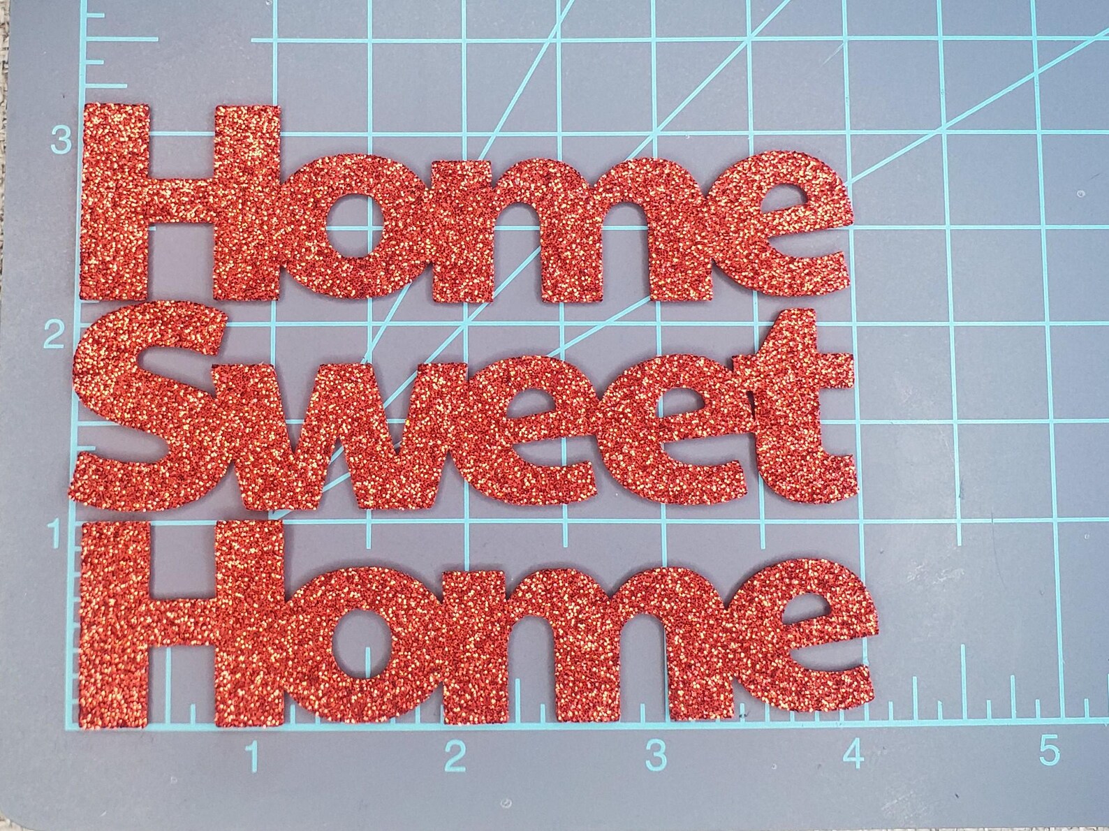 Lightweight Home Sweet Home Word Sign, Laser Cut Craft Shape, EVA Foam ...