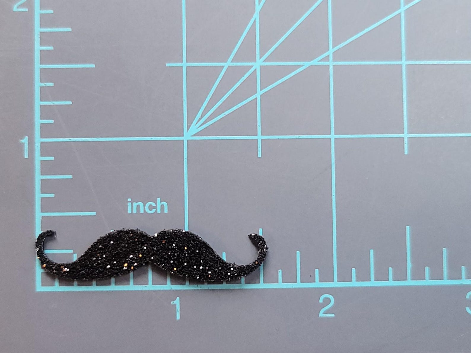 EVA Glitter FOAM Thin Handlebar Mustache Cutouts, Wreath Attachment ...
