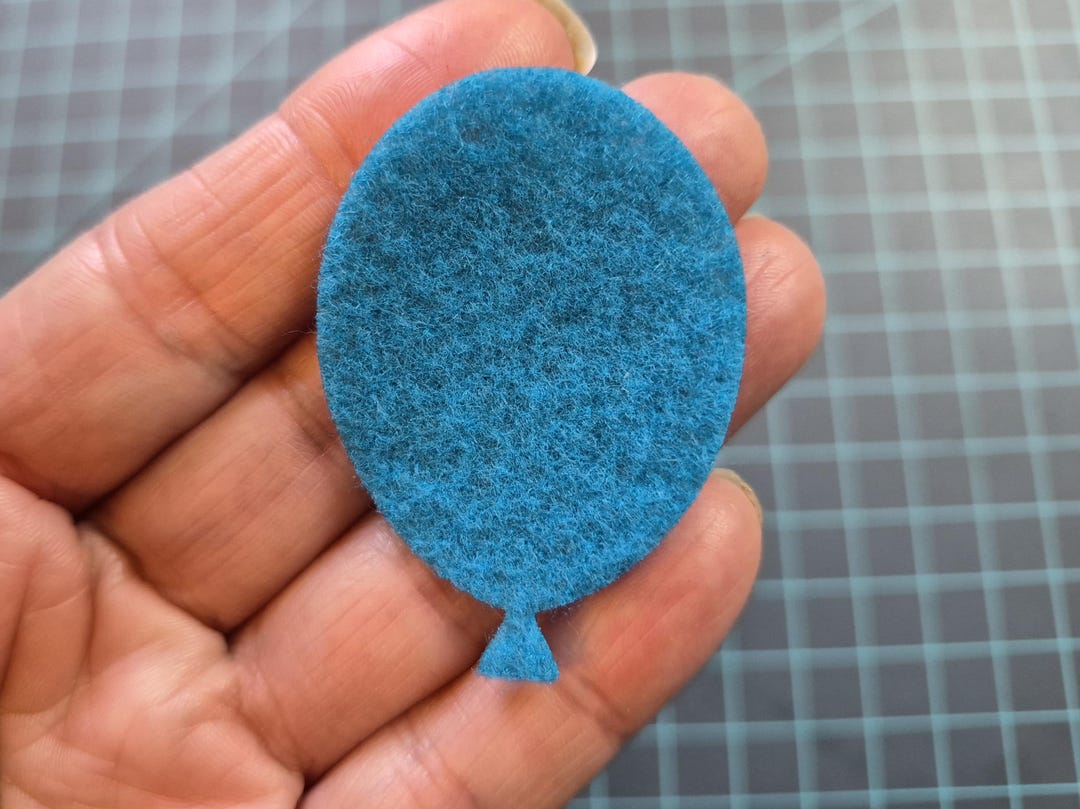 Felt Oval Balloon Cutouts, Wreath Attachment Embellishments, Laser Cut ...