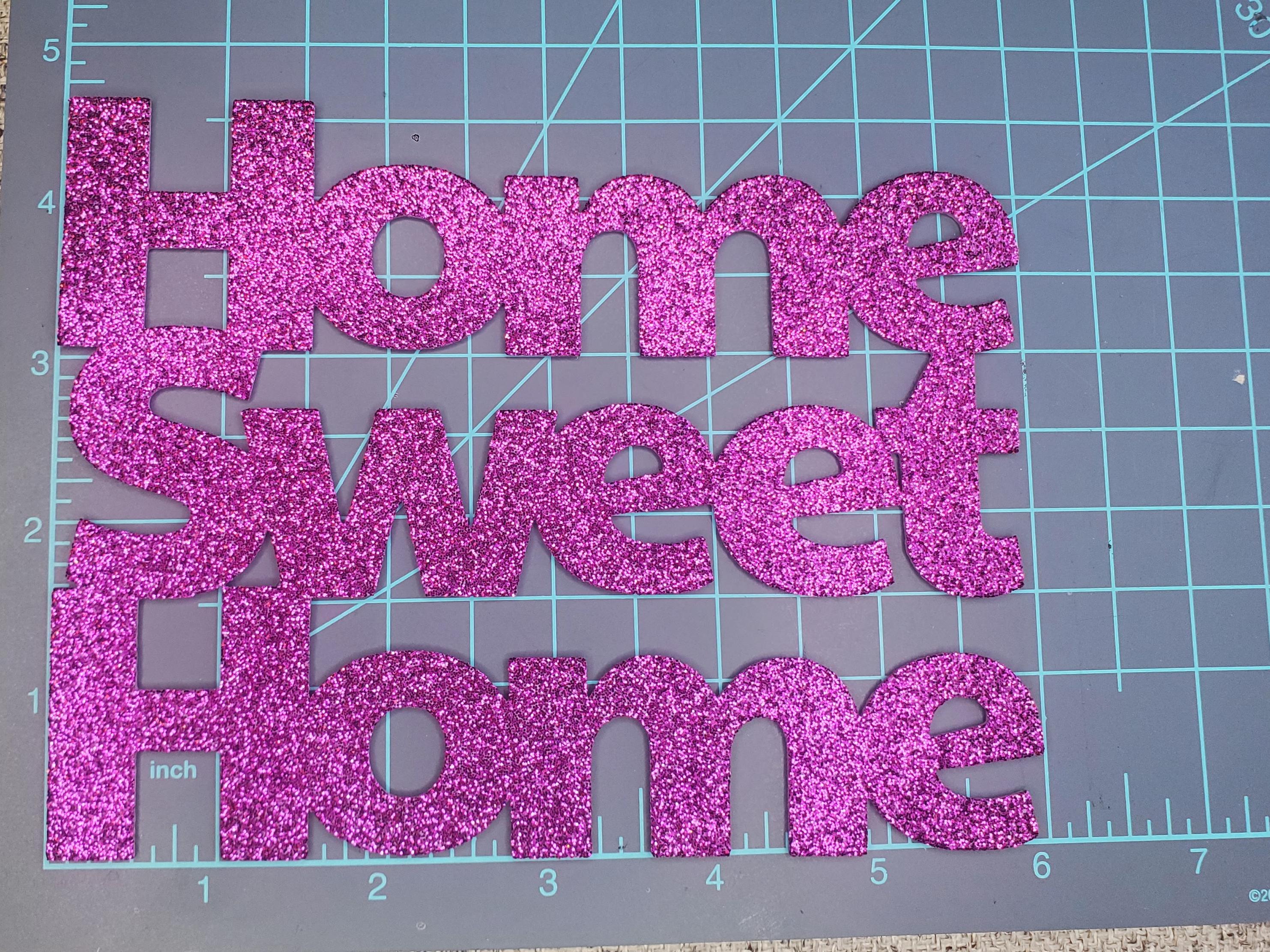 Lightweight Home Sweet Home Word Sign, Laser Cut Craft Shape, EVA Foam ...