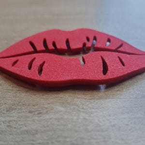 Lightweight Puckered Lips Silhouette,laser Cut Colorful EVA Glitter ...