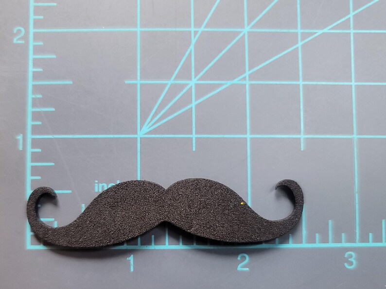 EVA Glitter FOAM Thin Handlebar Mustache Cutouts, Wreath Attachment ...