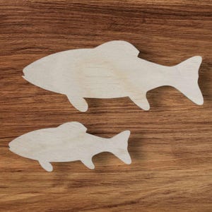 Lightweight WOOD Wreath Attachment Fish Silhouette,laser Cut Supply ...