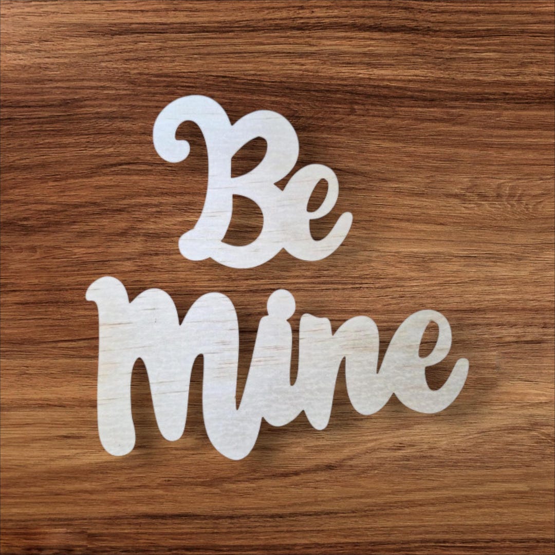 Wood "be Mine" Word Cutouts, Valentine’s Wreath Attachments, Door ...