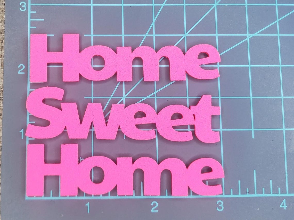 Lightweight Home Sweet Home Word Sign, Laser Cut Craft Shape, EVA Foam ...