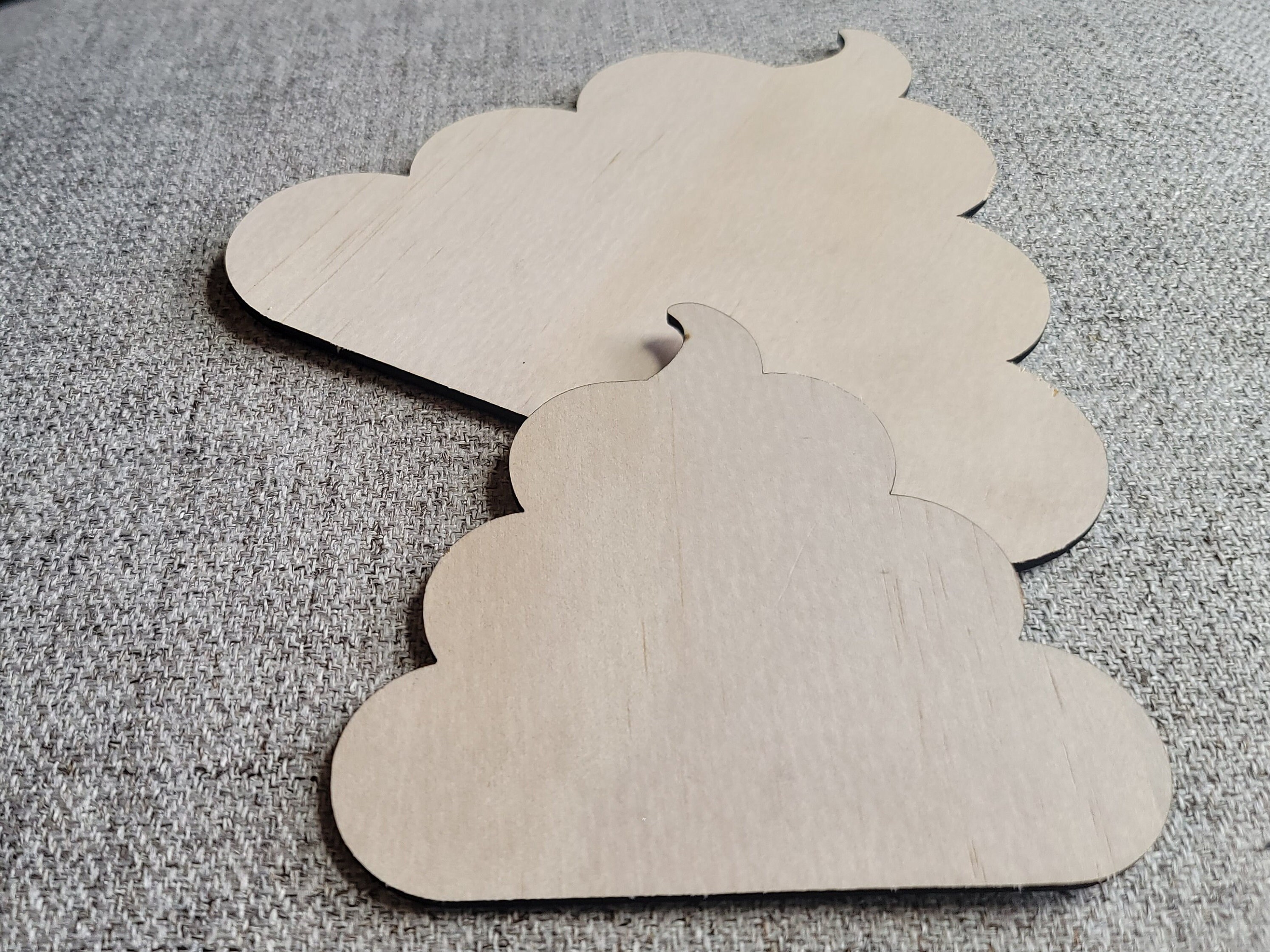 Wreath Attachment Poop Emoji Cutout,lasercut Wood Silhouette ...