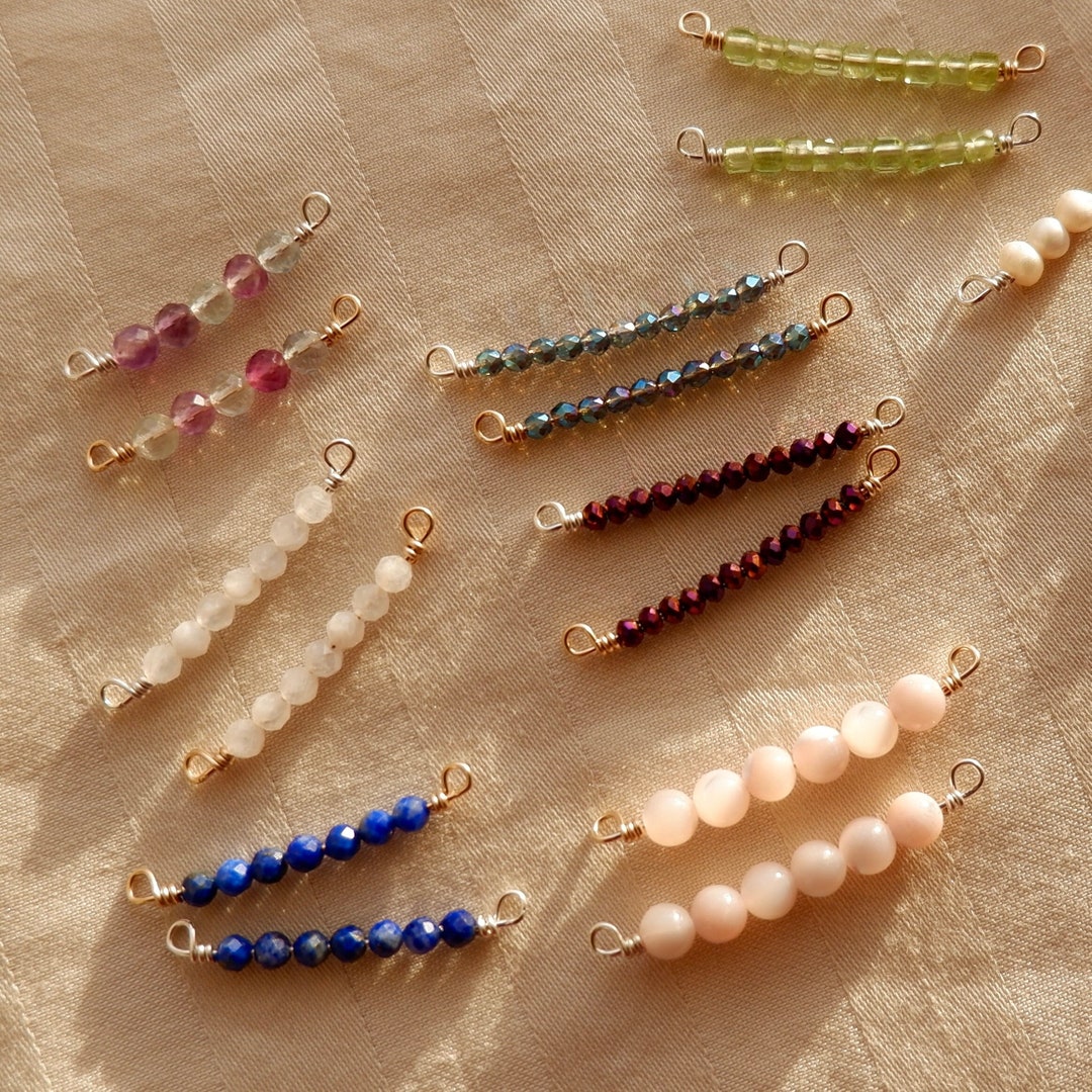 Sterling Silver & 14K Gold Filled Jewelry Connectors, Gemstone, Pearl ...