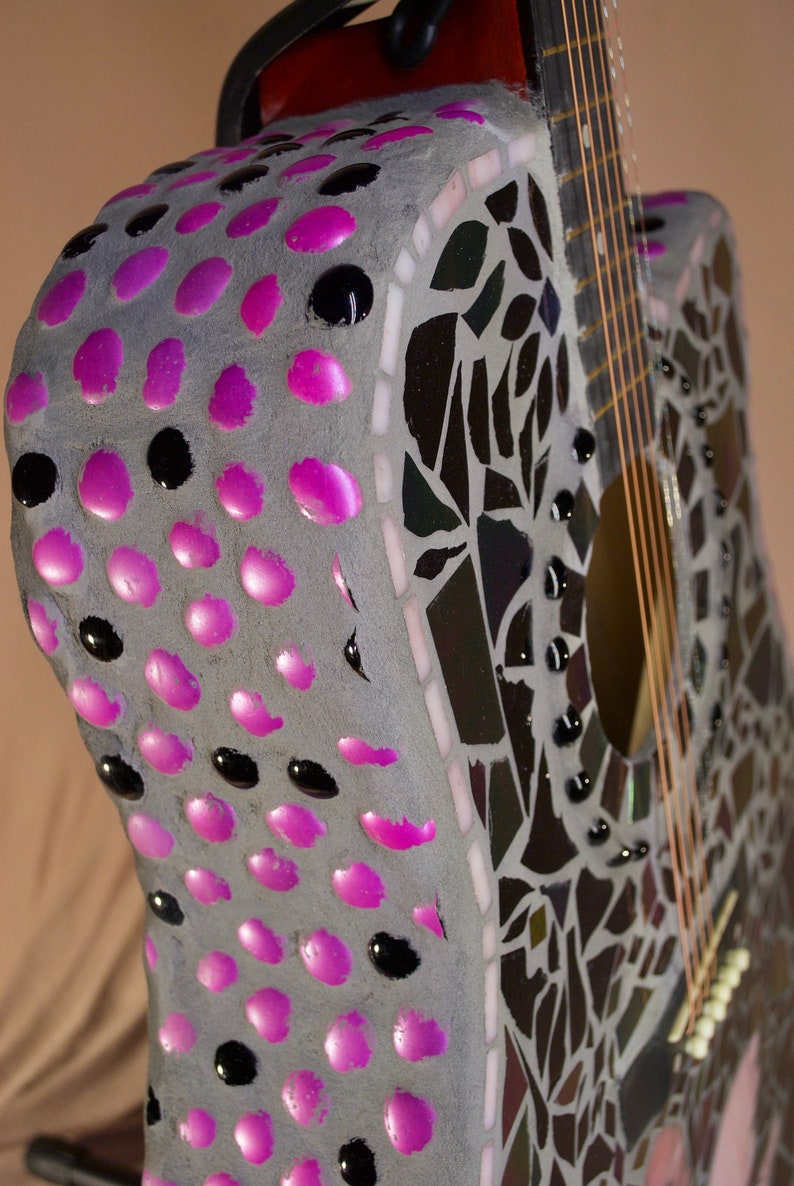 Swan Song Playable Mosaic Guitar - Etsy