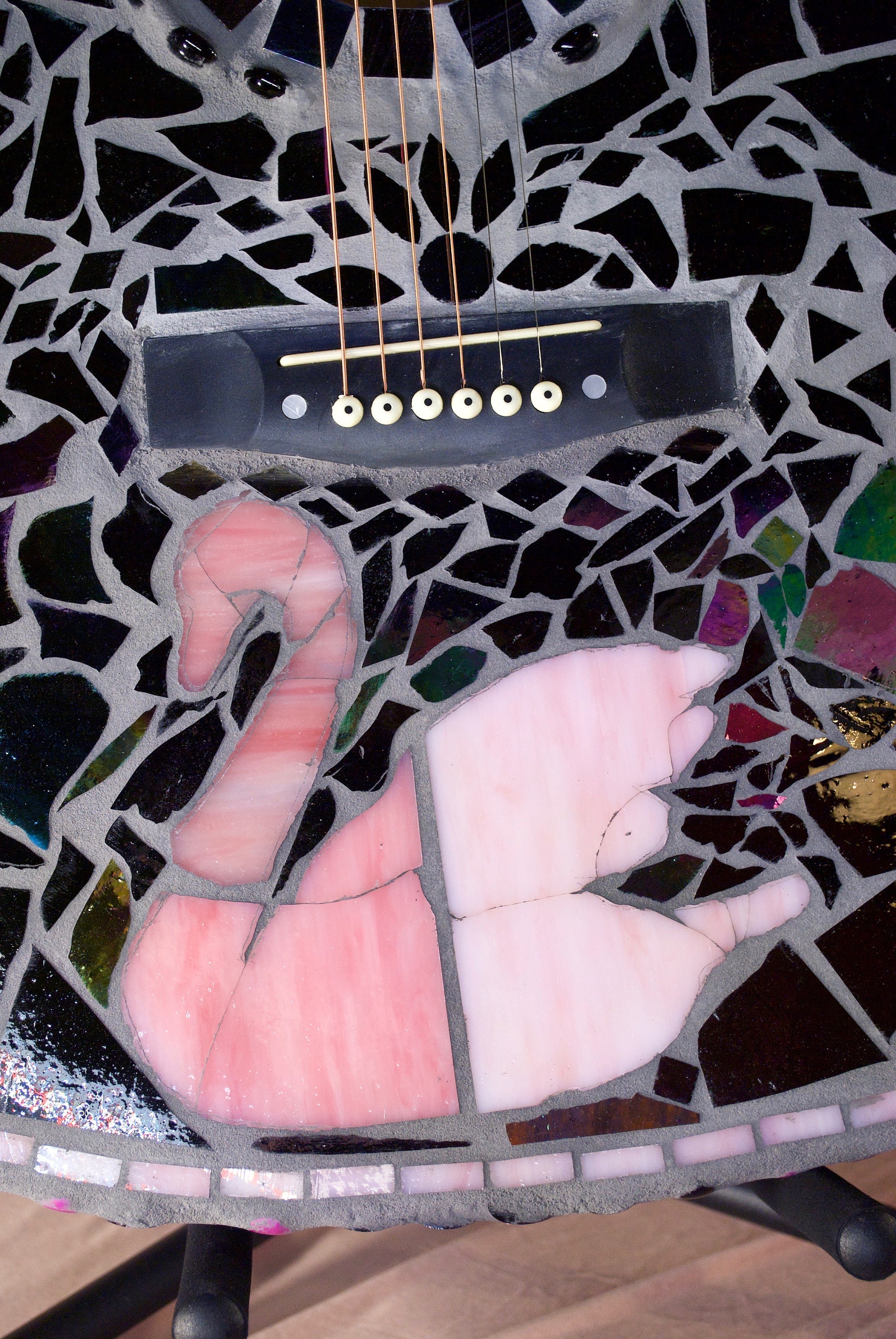 Swan Song Playable Mosaic Guitar - Etsy