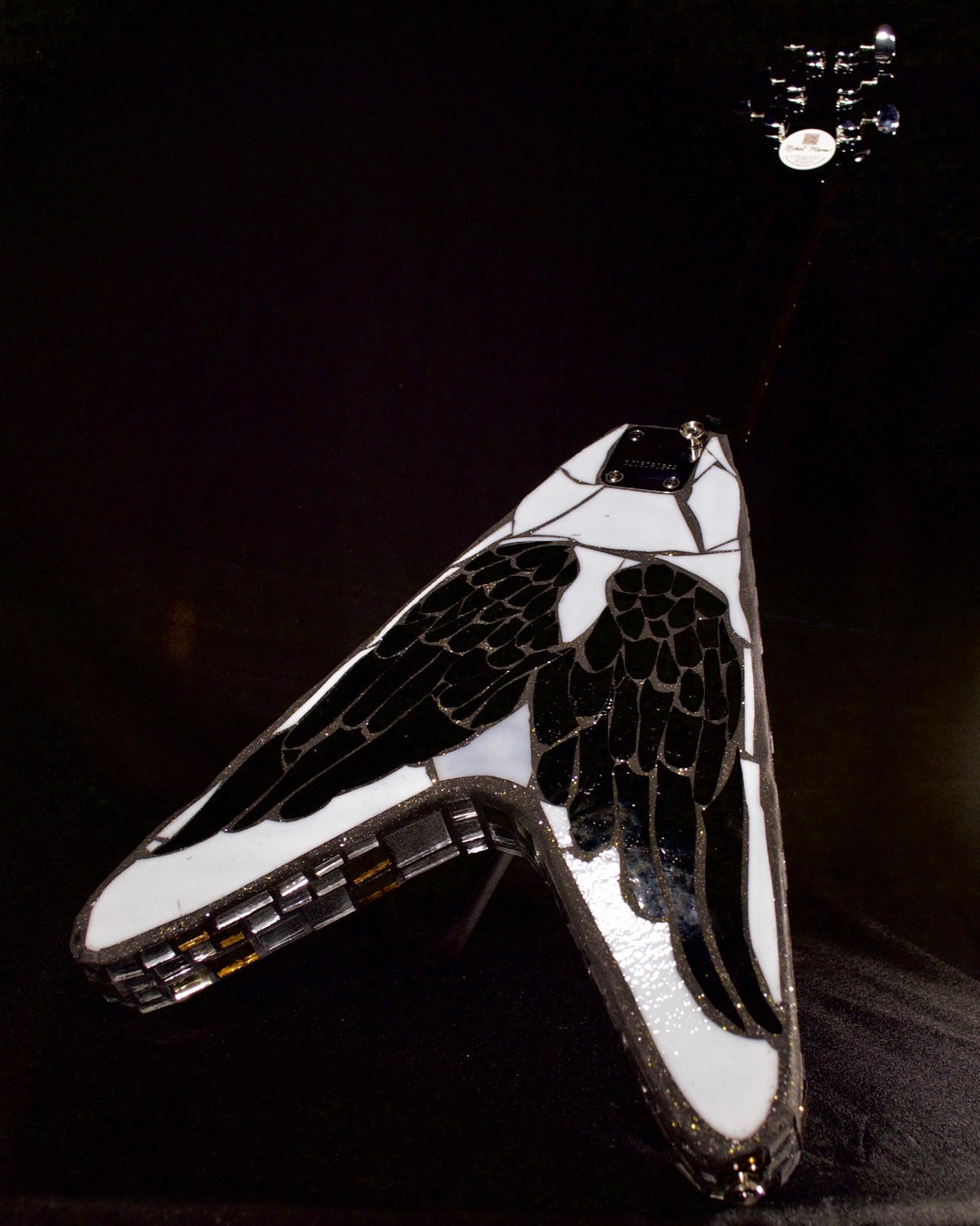 Angel Wings Mini Flying- V Mosaic Electric Guitar - Etsy