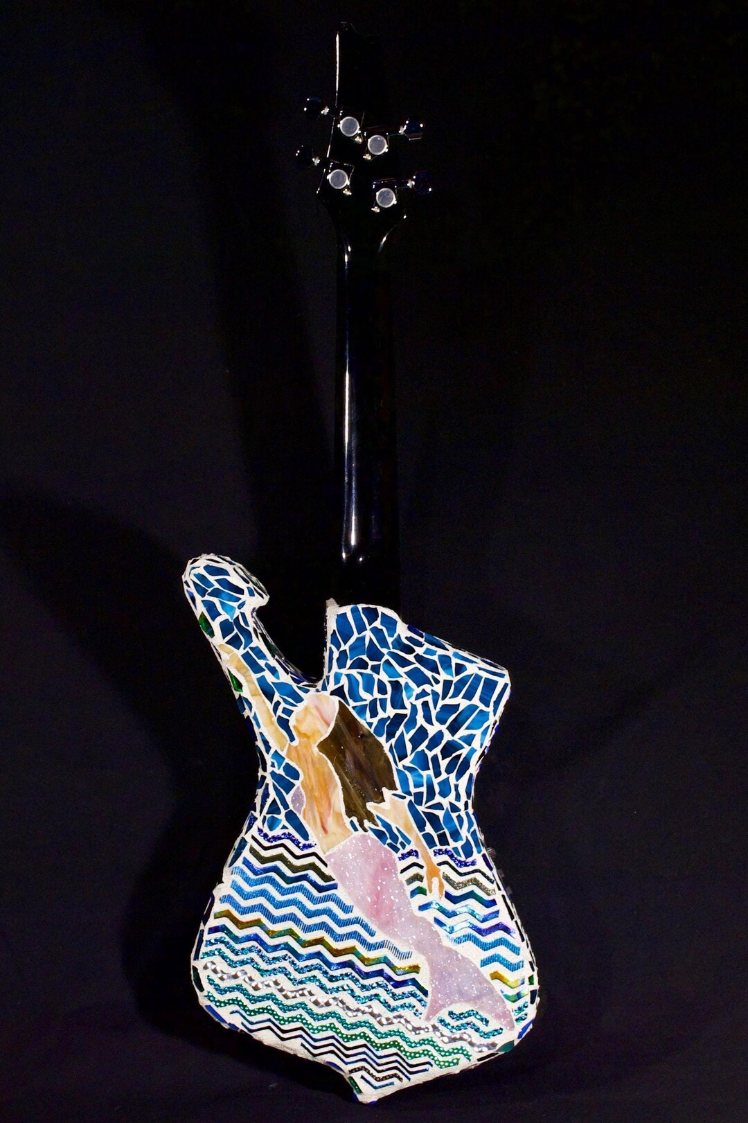 The Little Mermaid Mosaic Ibanez Iceman Electric Ukulele - Etsy