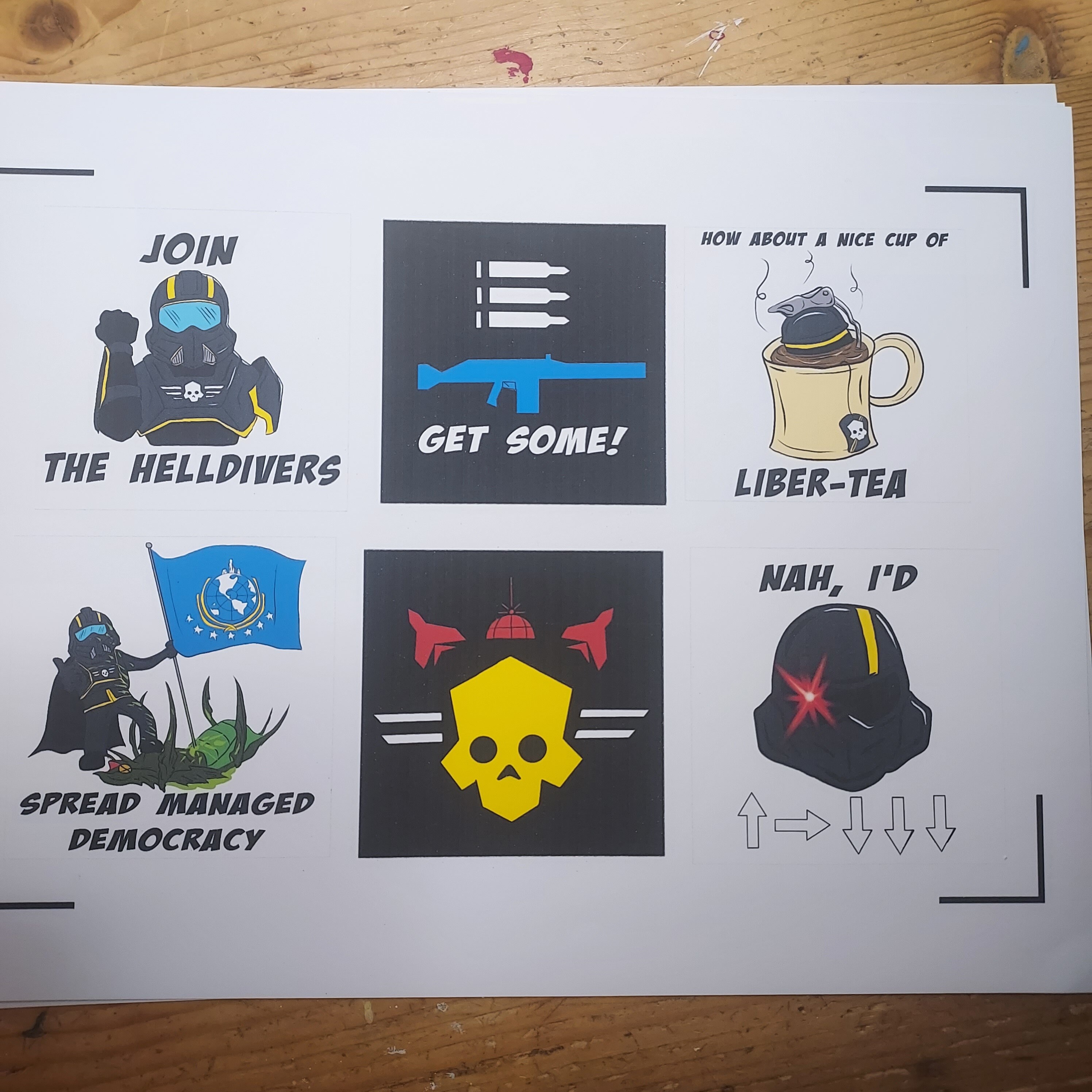 Helldivers 2 Sticker Set - Etsy