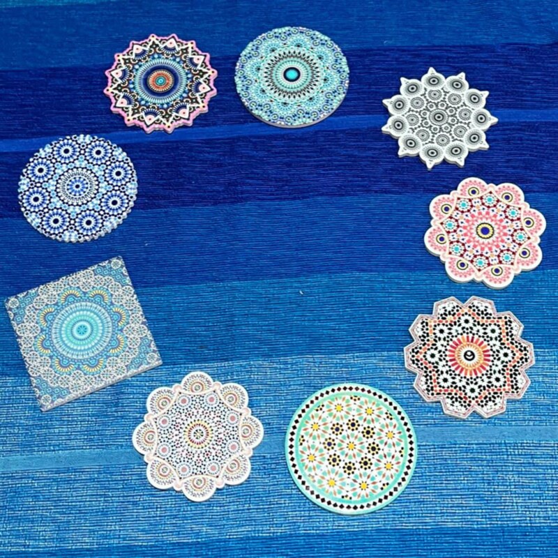 Moroccan Coasters - Etsy