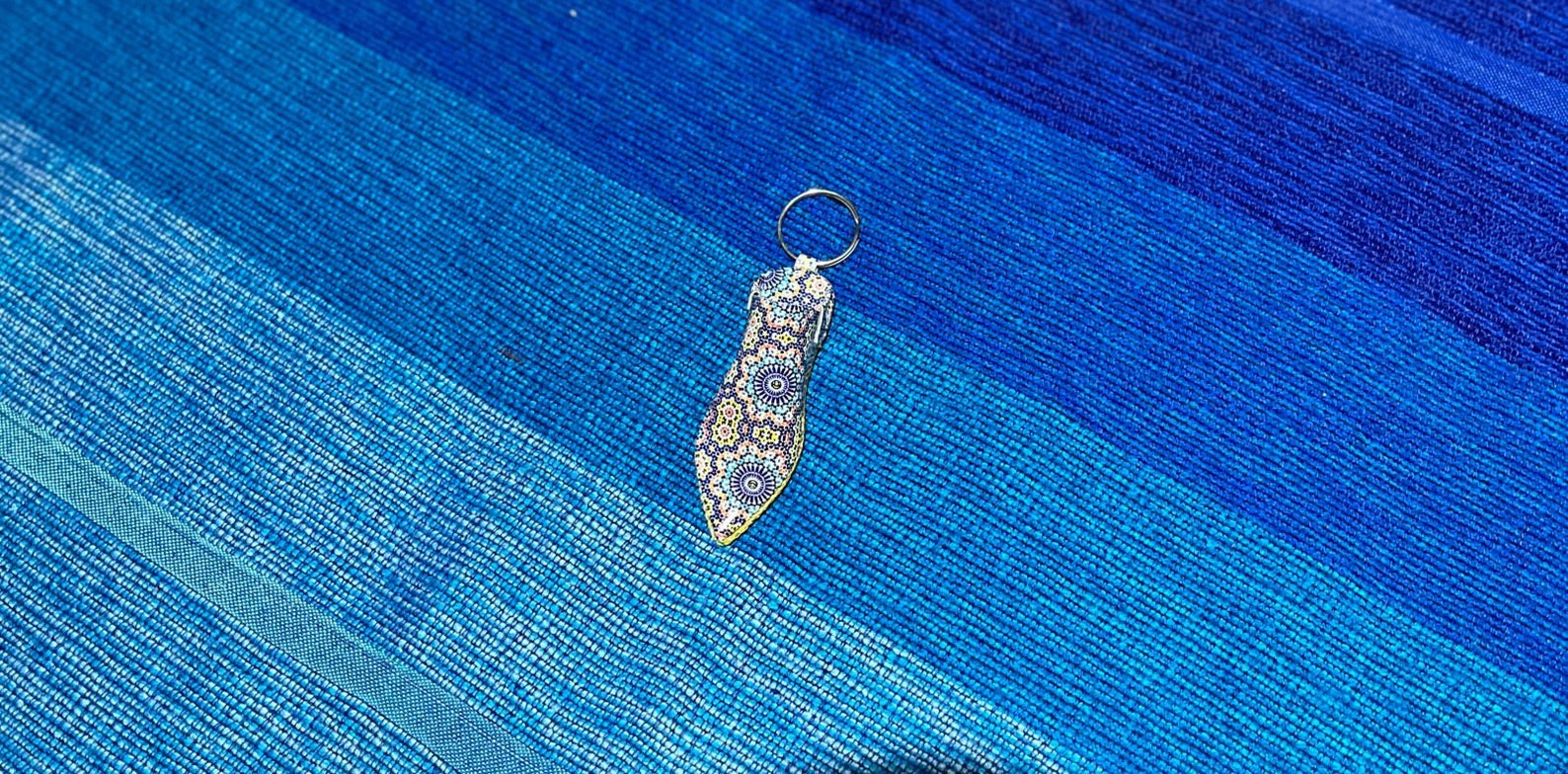 Moroccan Babouche Keychain, Artisanal, Handmade, Authentic Handcrafted ...