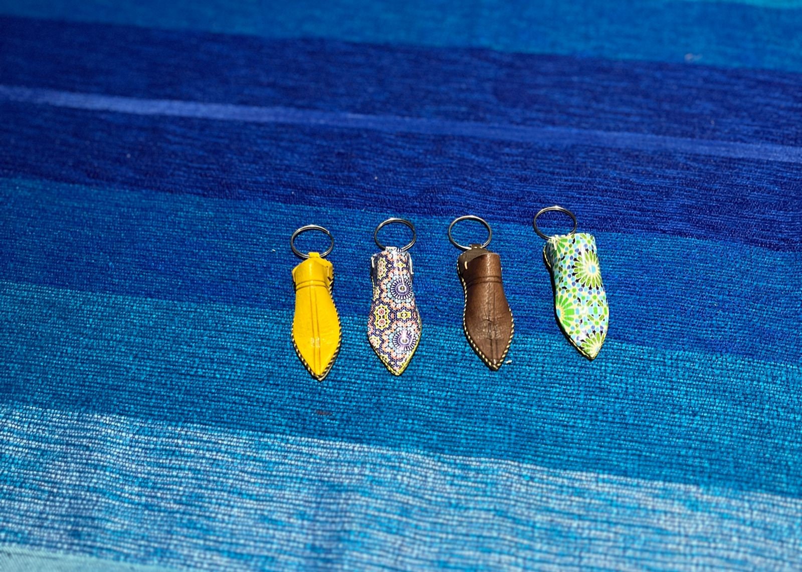 Moroccan Babouche Keychain, Artisanal, Handmade, Authentic Handcrafted ...