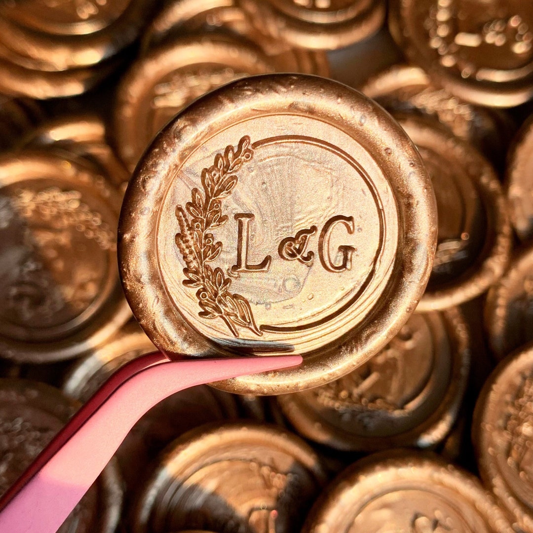 Custom Wax Seal Stickers, Custom Logo Wax Seal Stickers, Wedding ...