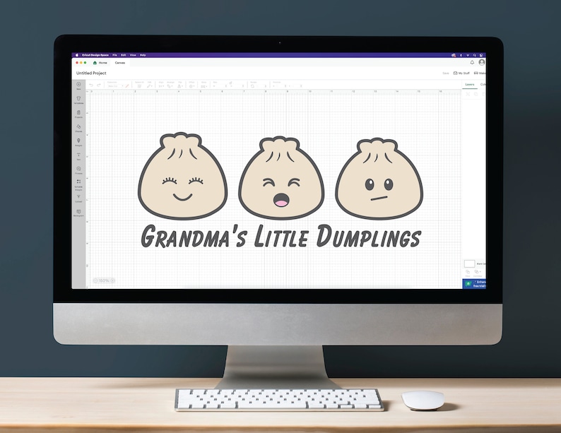 Grandma's Little Dumplings SVG | Grandma PNG | Cute Dumpling Design ...