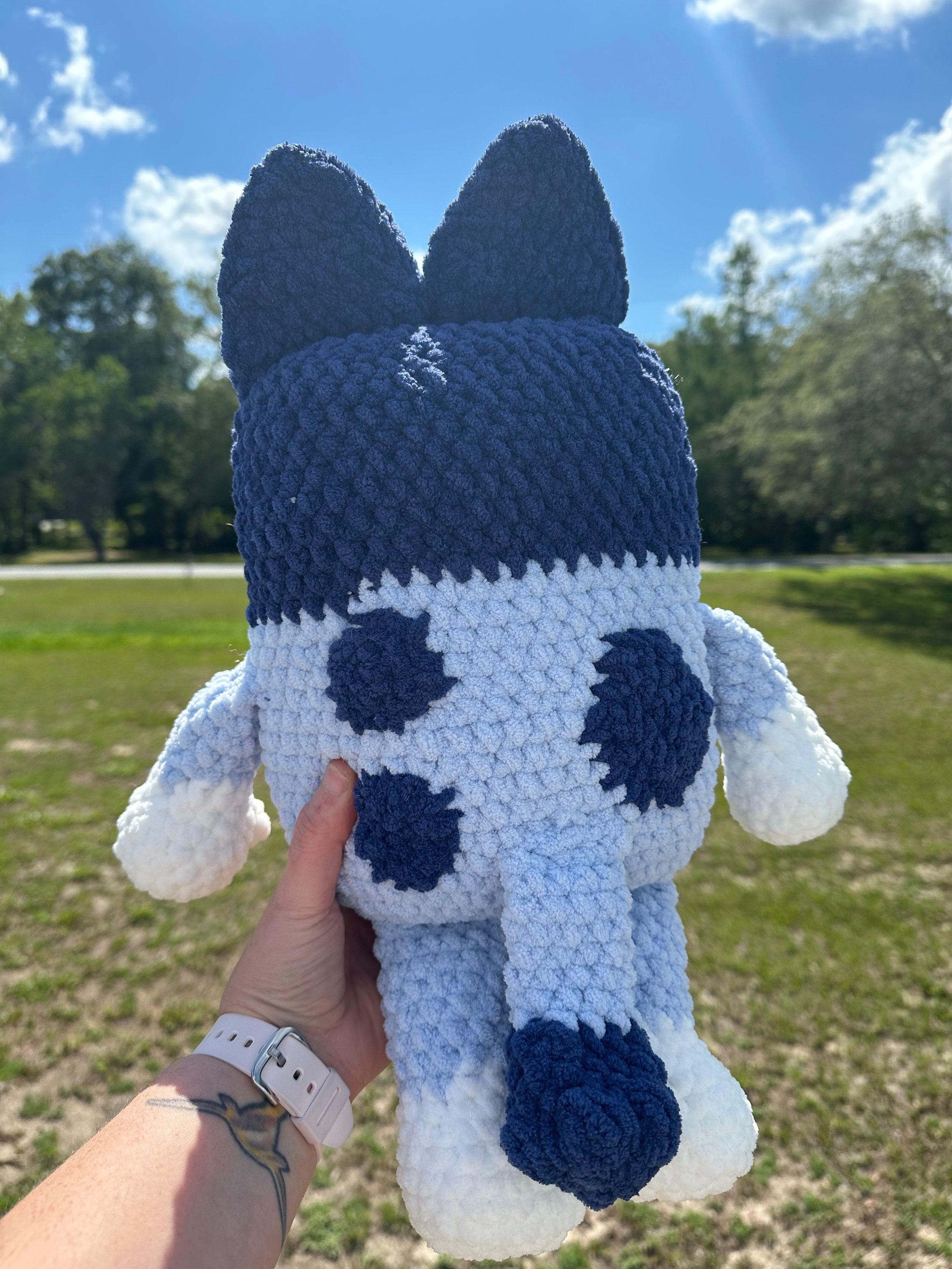 Bluey Blue Heeler Amigurumi Crochet Stuffed Animal - Etsy