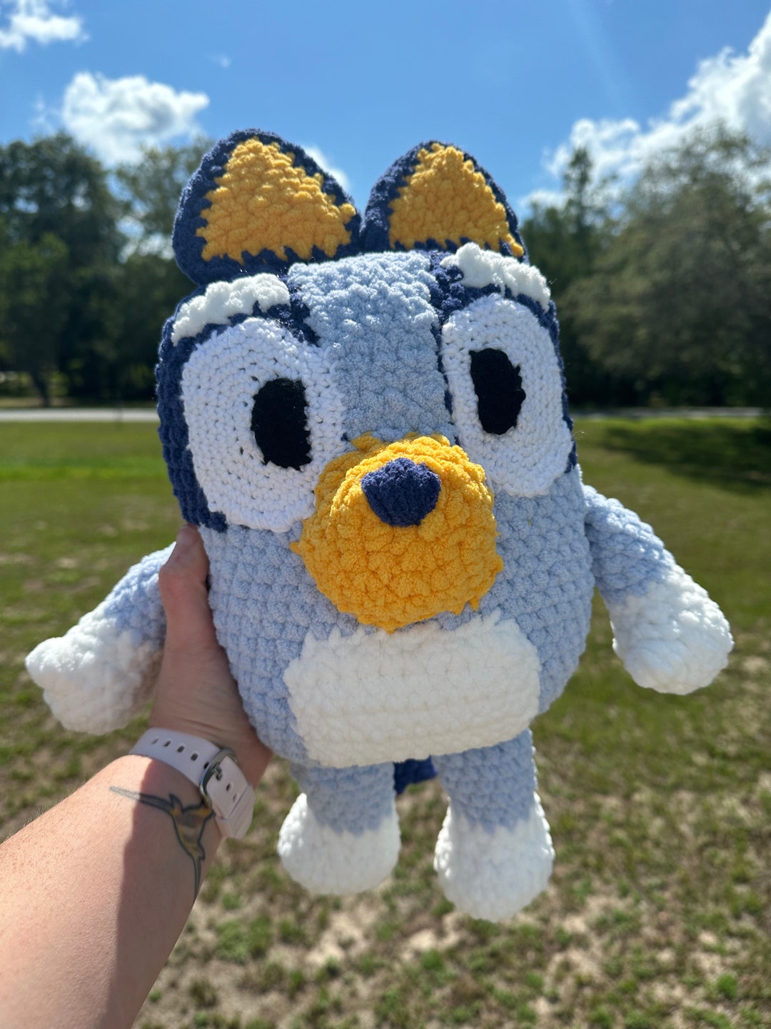 Bluey Blue Heeler Amigurumi Crochet Stuffed Animal - Etsy