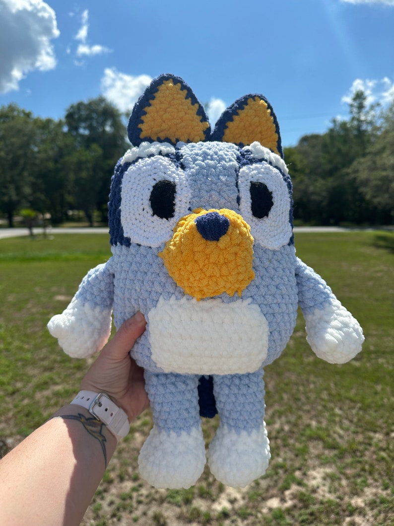 Bluey Blue Heeler Amigurumi Crochet Stuffed Animal - Etsy