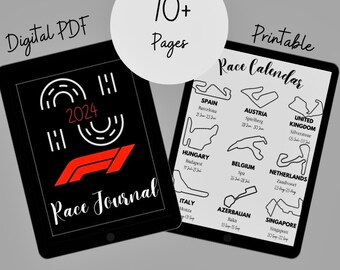 Formula 1 Race Tracker 2024 Template | Digital F1 Journal | Scuderia ...
