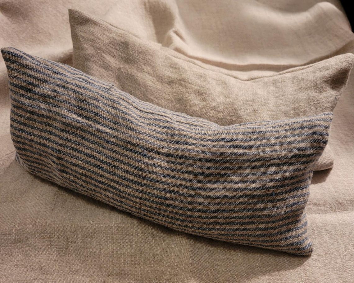 Organic Linen Eye Pillow, Yoga Pillow, Hot Cold Therapy, Microwave ...