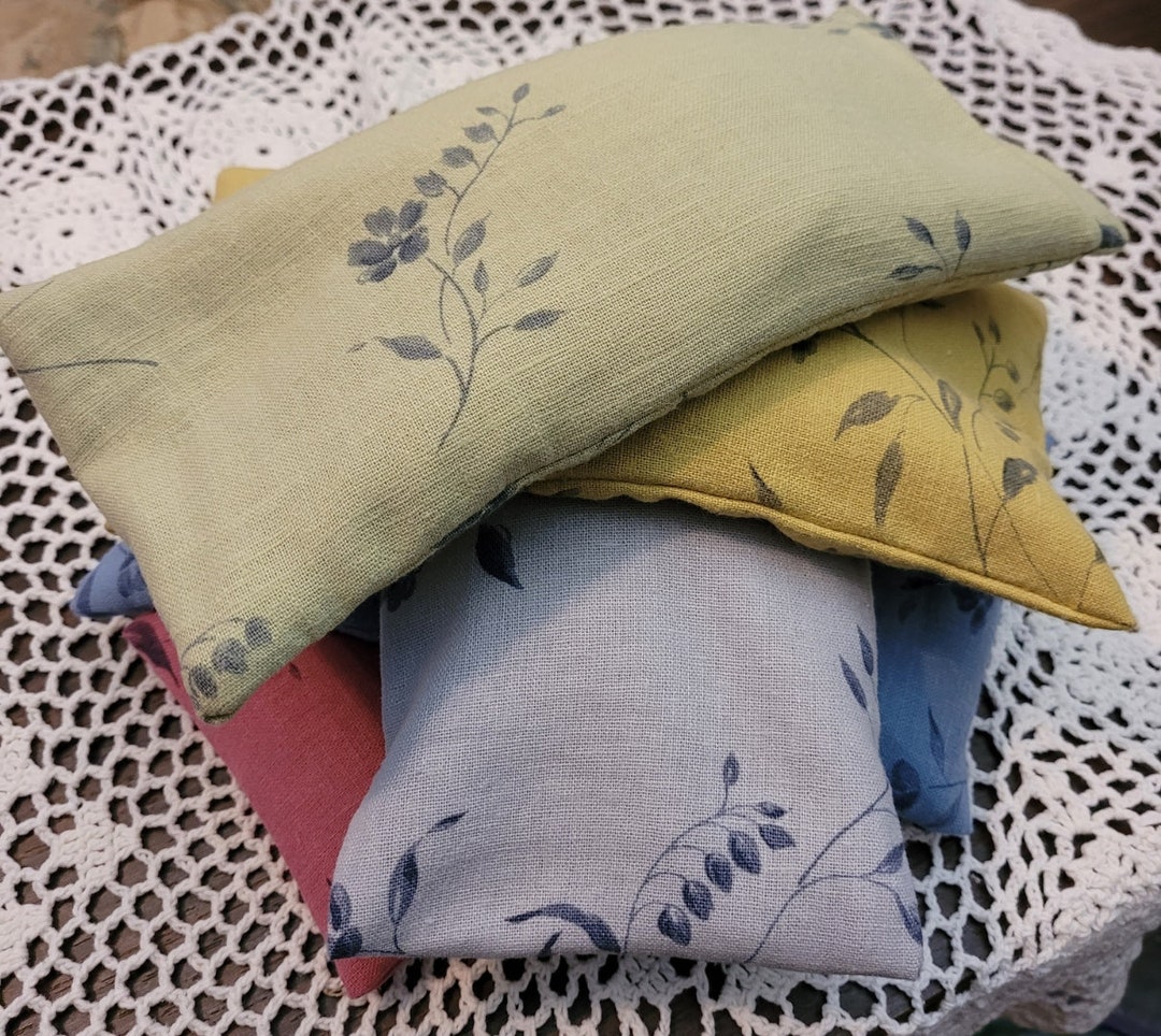 Linen Organic Eye Pillow, Herbal Hot Cold Therapy, Relaxation, Yoga ...