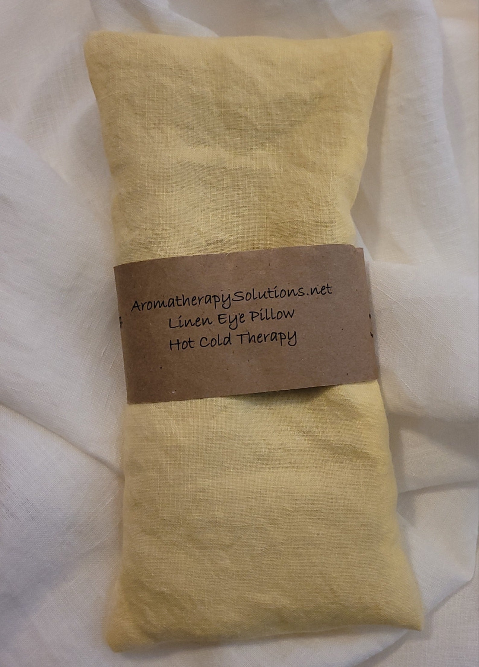 Organic Linen Eye Pillow, Microwave Hot Pad, Herbal Cold Pack, Yoga ...